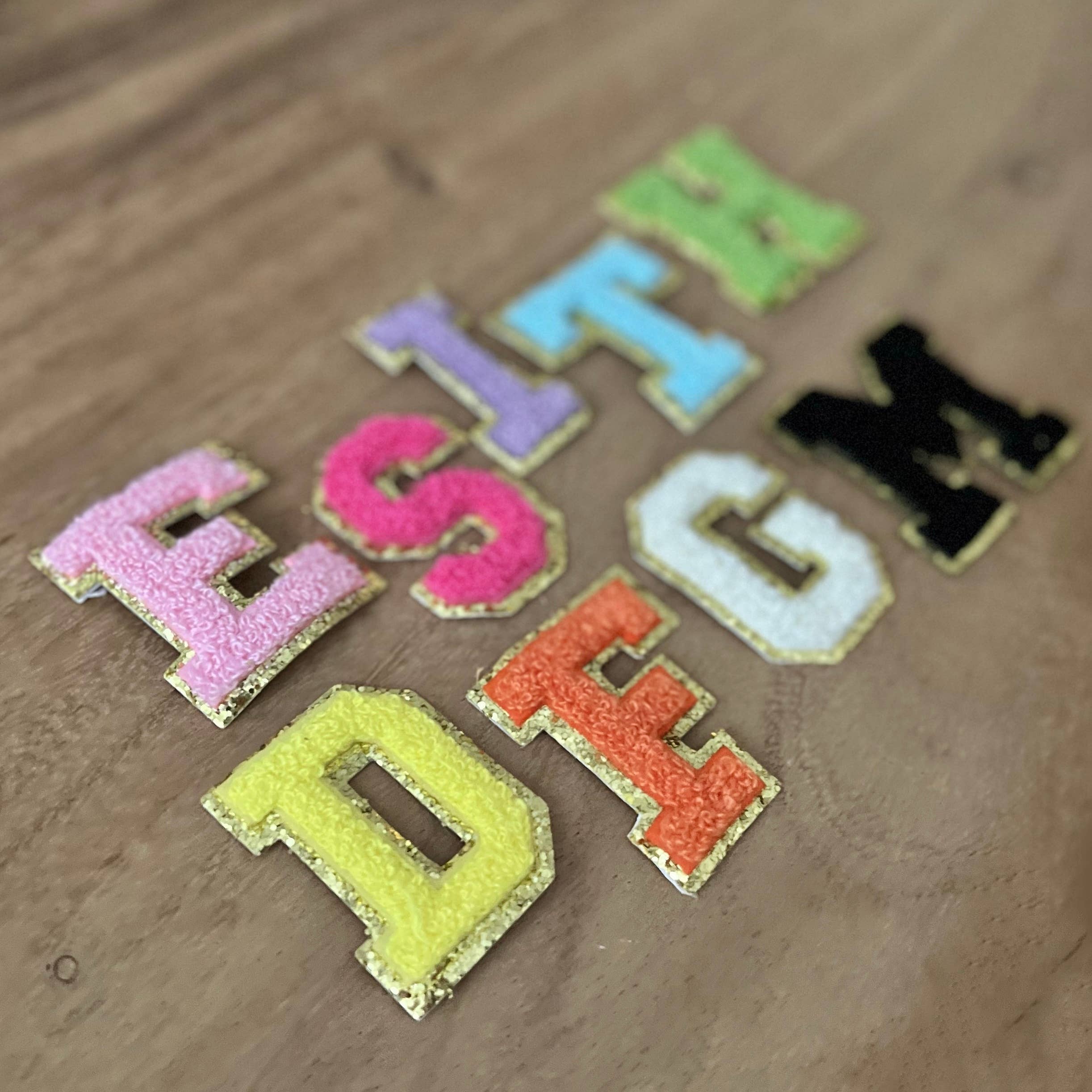 Chenille Letter Patch | Self Adhesive Varsity Letter | TC Unlimited